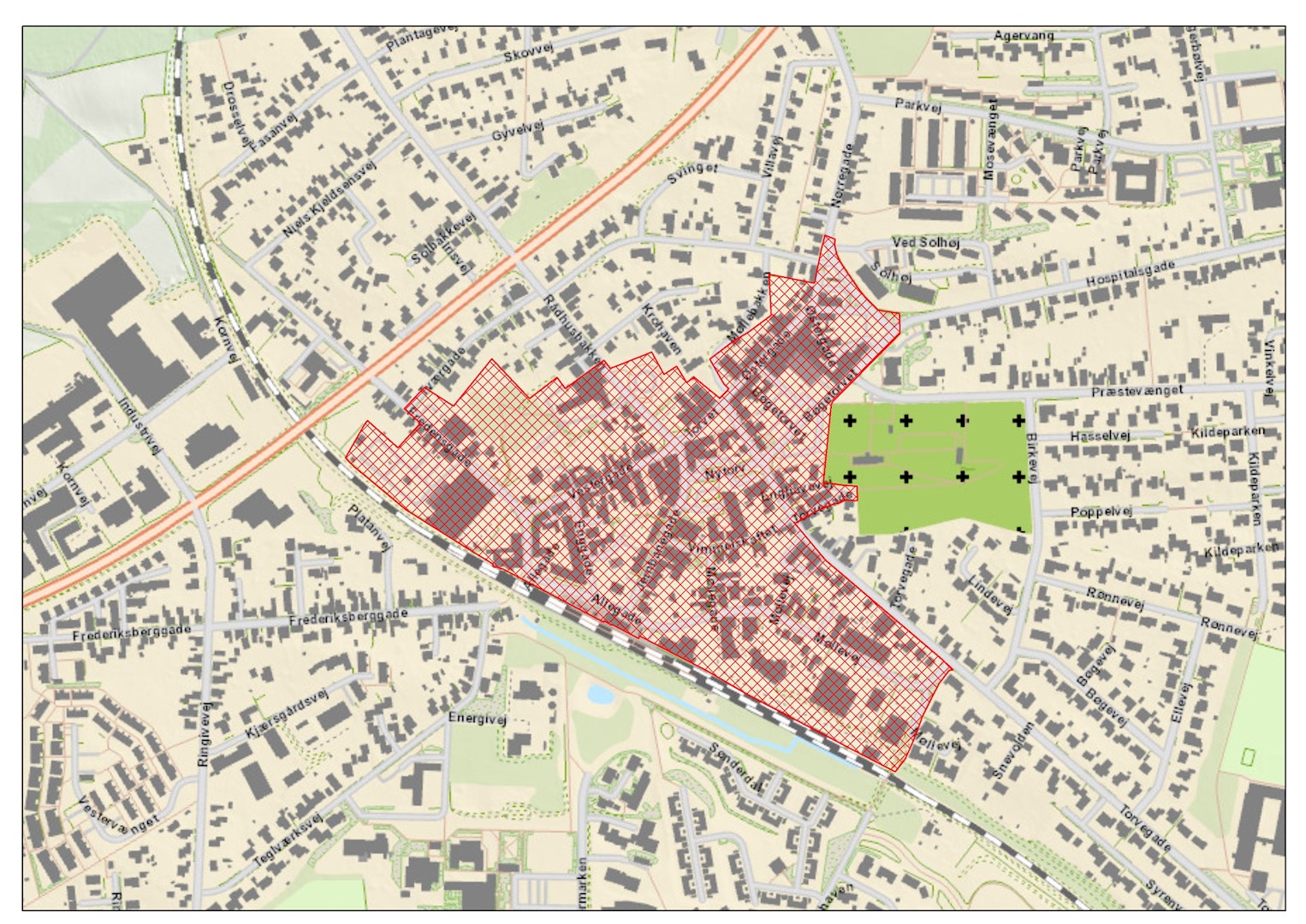 Kort over midtbyafgrænsninger